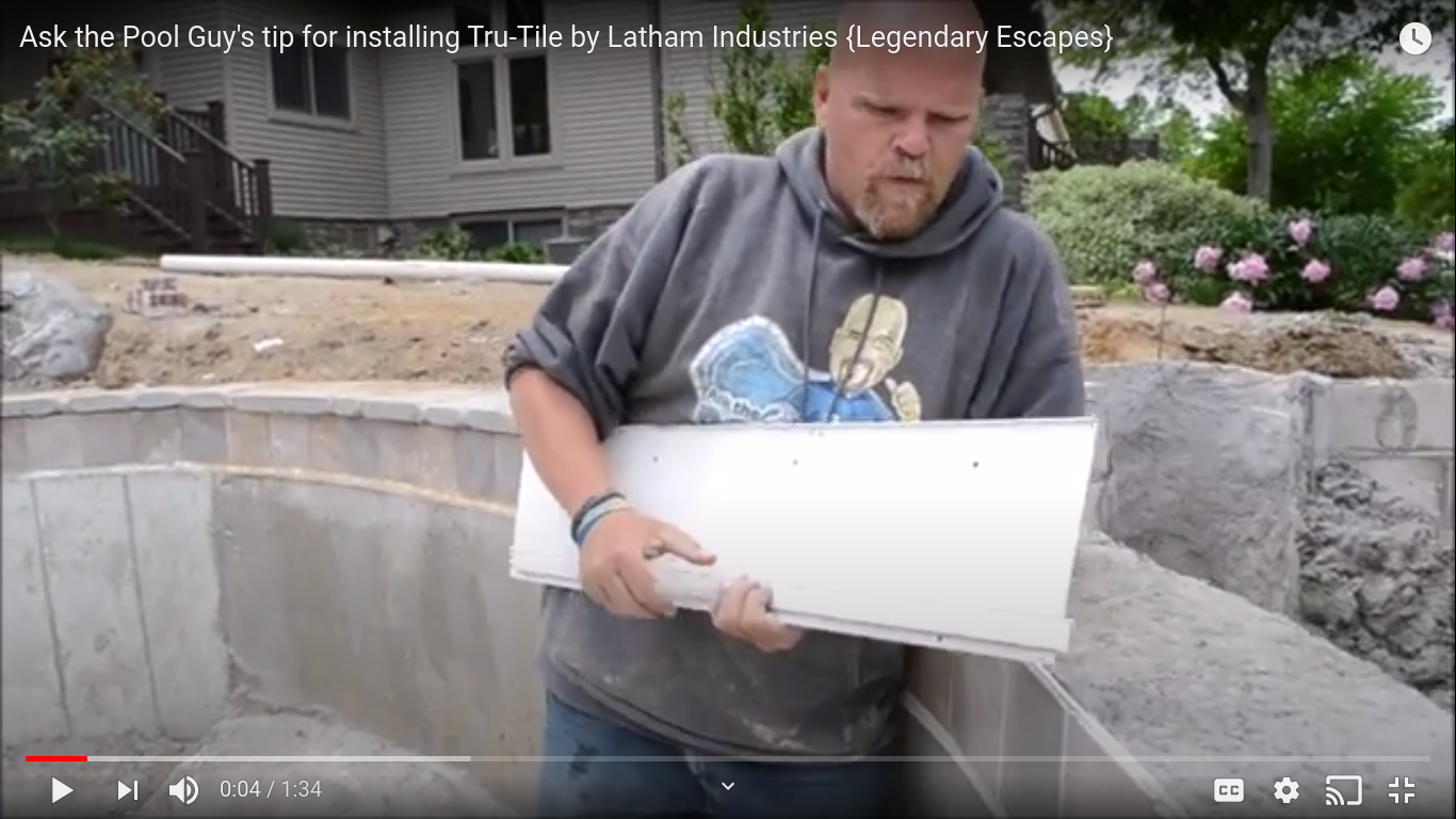 Great Tip for Installing Tru-Tile – Ask the Pool Guy